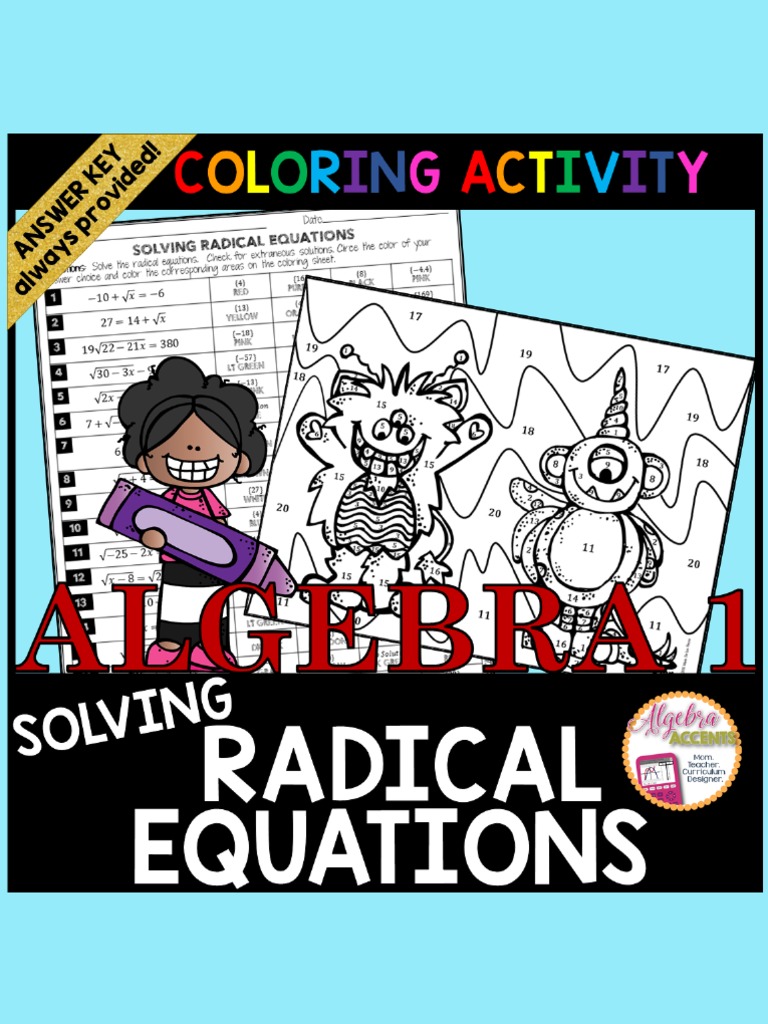 Radical Equations Coloring and KEY | PDF
