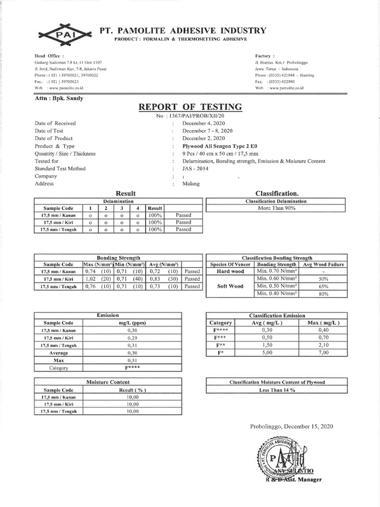 Eo Glue Emission Report | PDF
