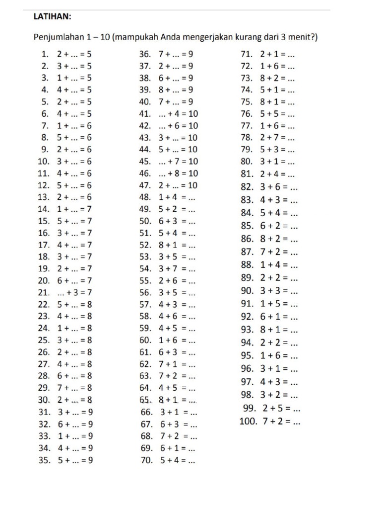 Latihan Soal Gasing | PDF