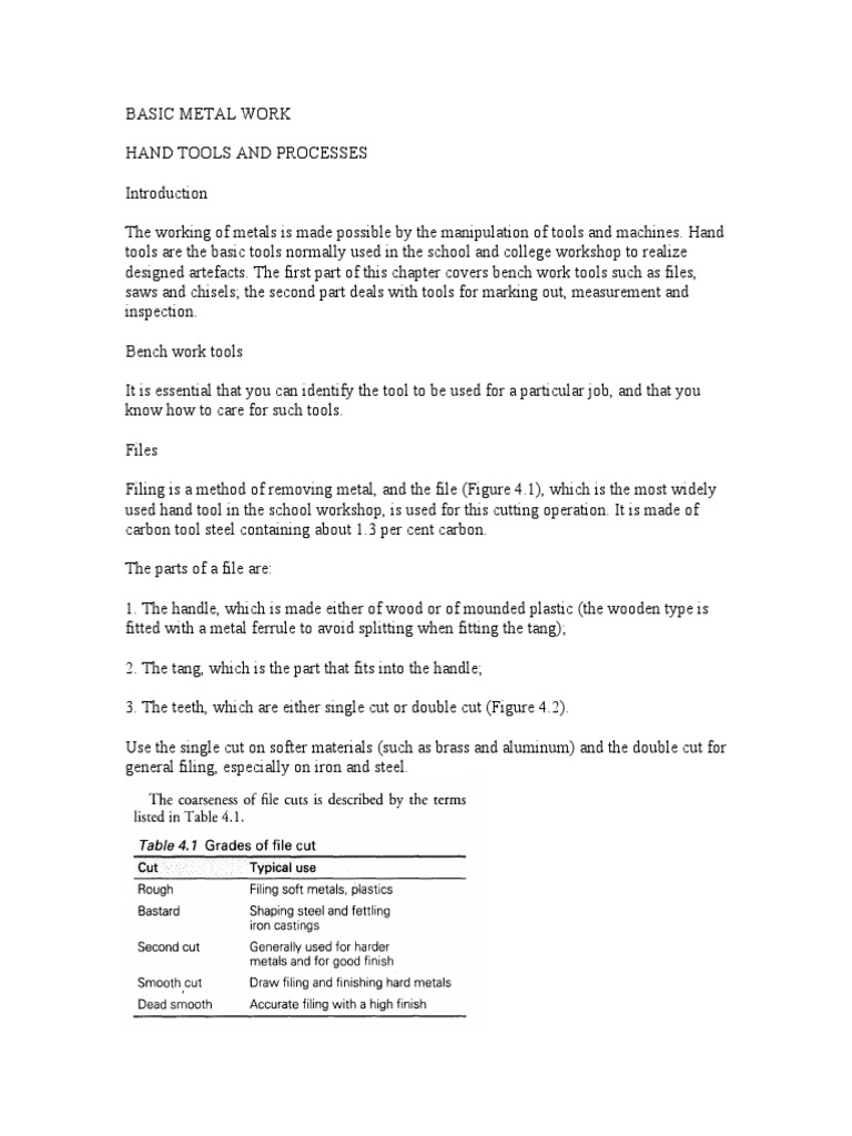 Basic Metal Work T T L M | PDF | Soldering | Drill