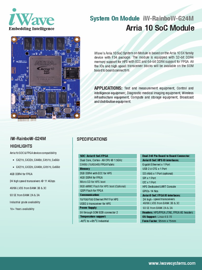 Arria 10 Soc Som R2.0 1771113 | PDF | Field Programmable Gate Array | System On A Chip