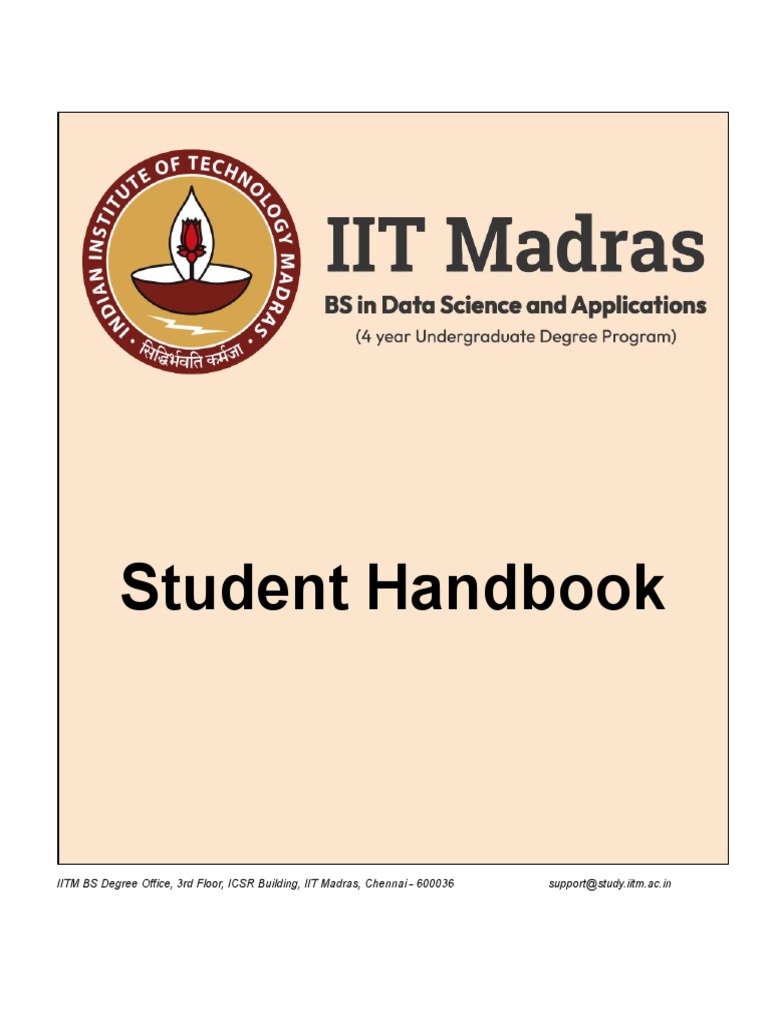 IITM BS Degree Programme - Student Handbook | PDF