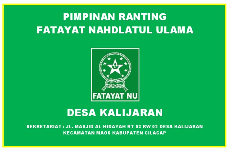 Papan Nama Fatayat Nu | PDF