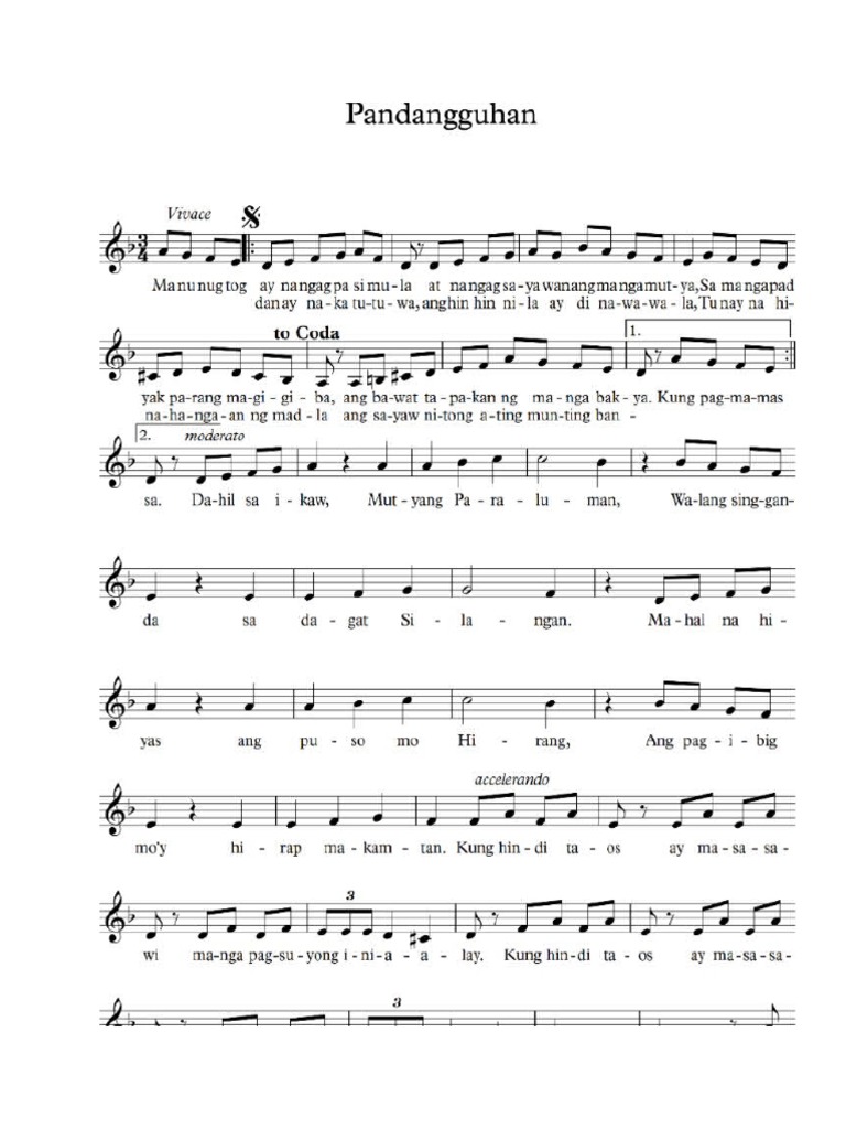 Pandangguhan Song | PDF