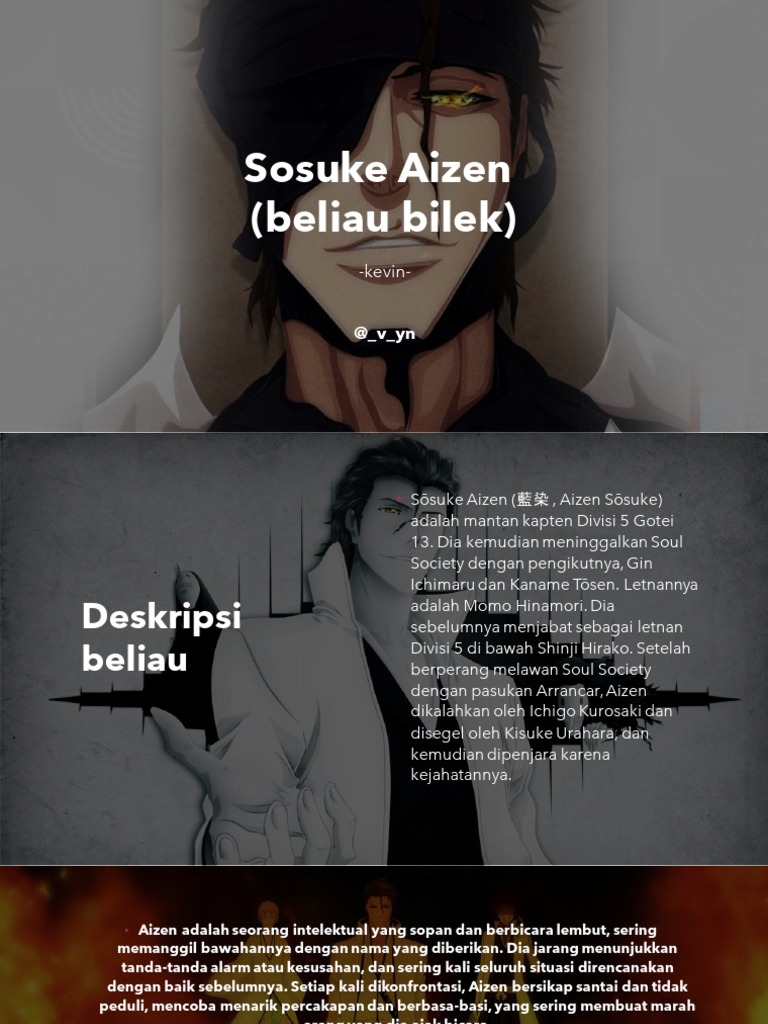 Sosuke Aizen PDF | PDF