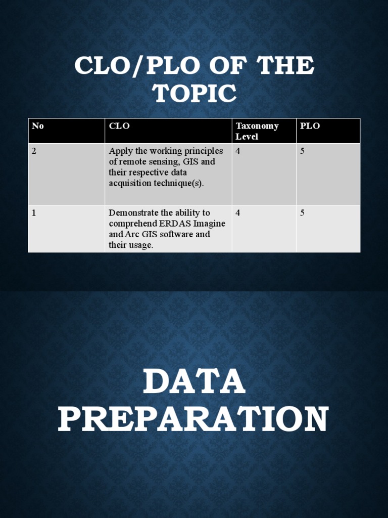 Preparing Digital Spatial Data For Gis Data Input Existing Data Sources And Creation Of New