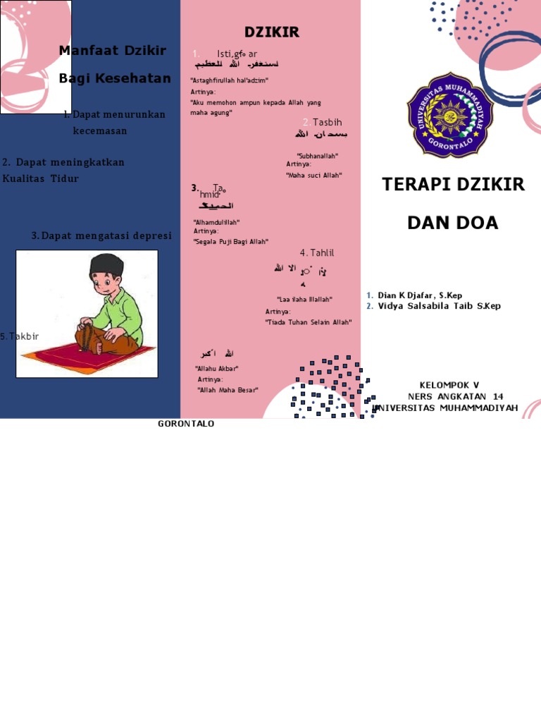 Leaflet Terapi Dzikir dan Doa Ruang HD | PDF