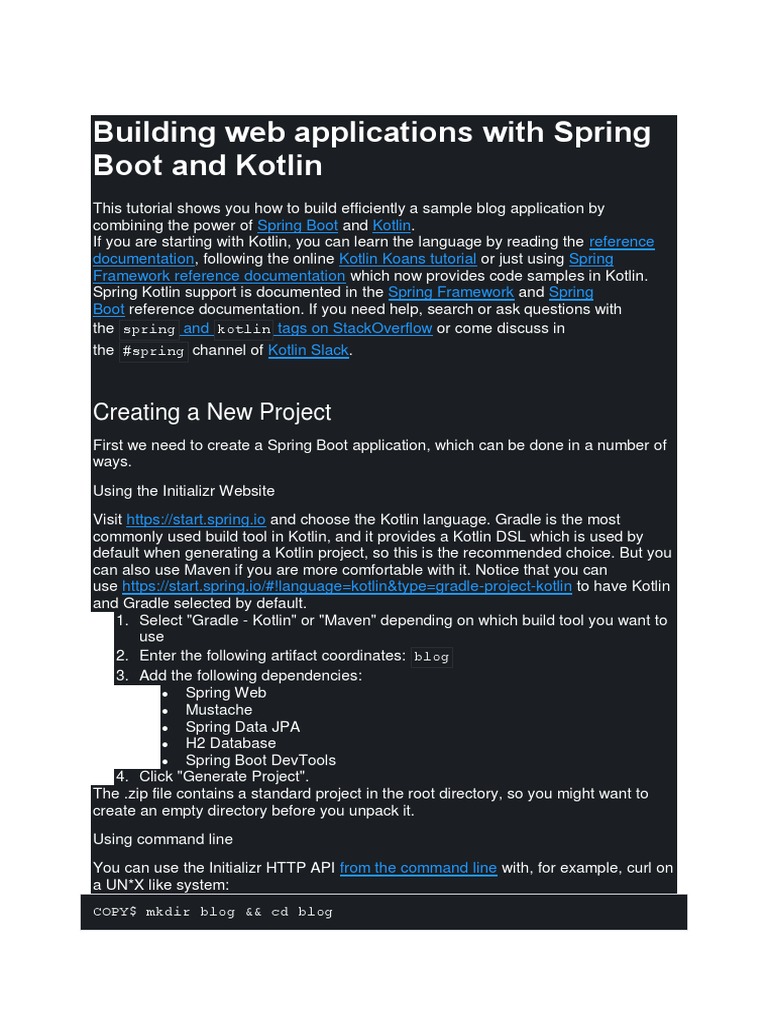 Kotlin Programming | PDF | Spring Framework | World Wide Web