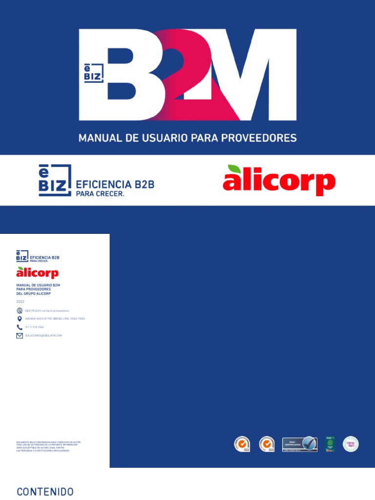 Manual de Usuario para Proveedores B2M | PDF | Factura