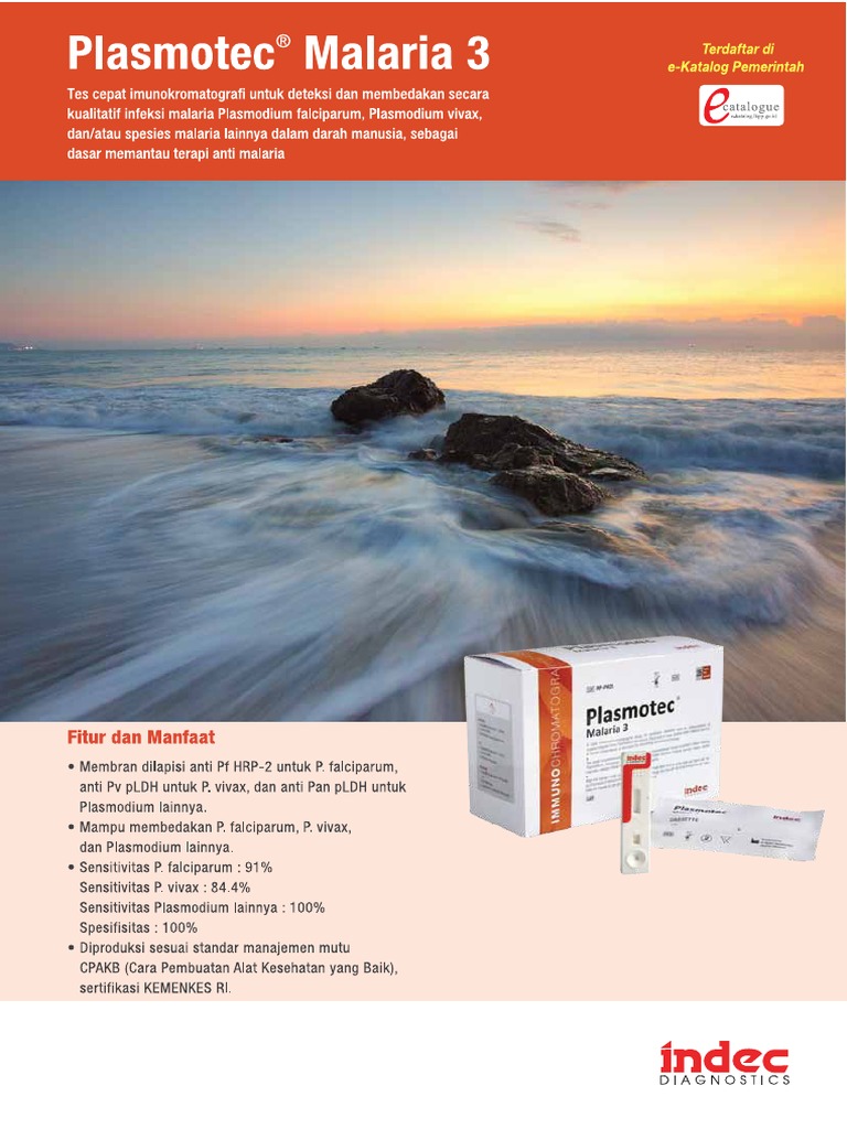 Brosur Plasmotec Malaria 3 | PDF
