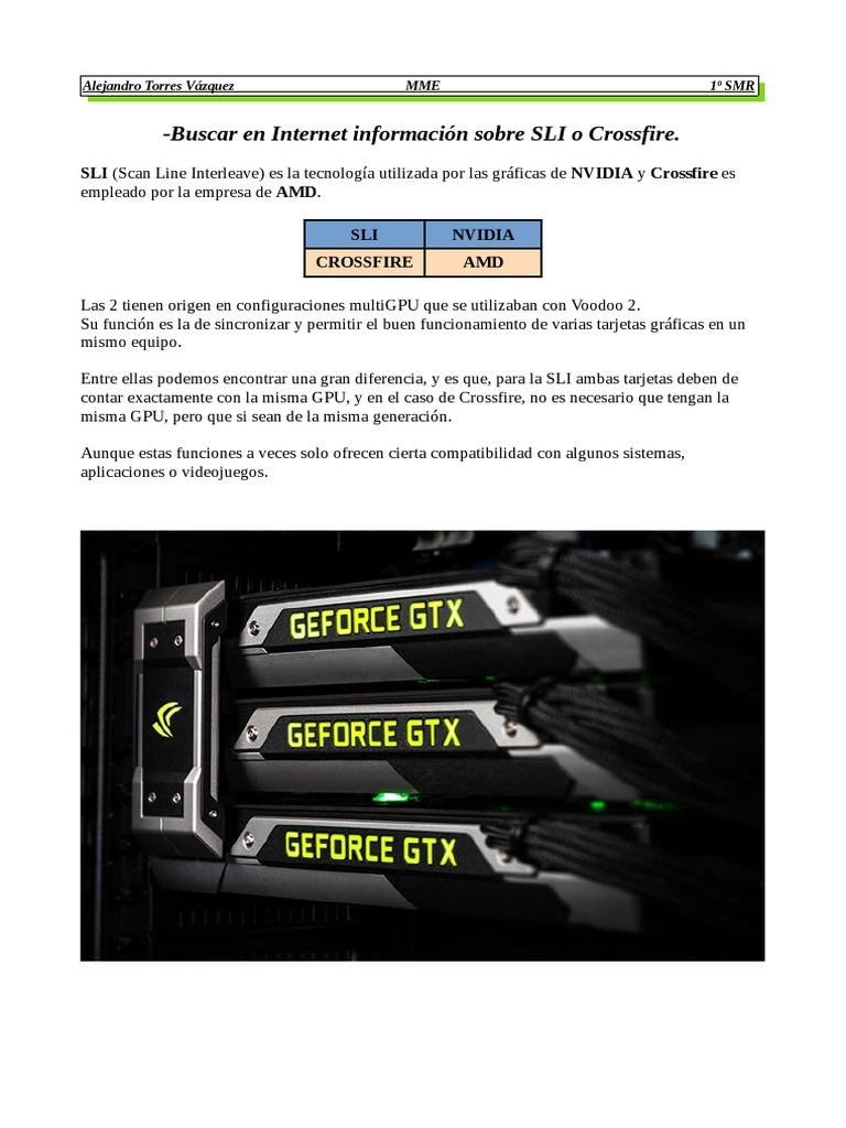 Torres Vázquez Alejandro MME SLI-CROSSFIRE PDF | PDF
