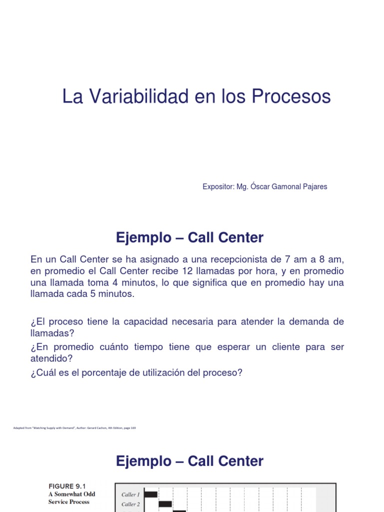 1 - La Variabilidad en los Procesos | PDF