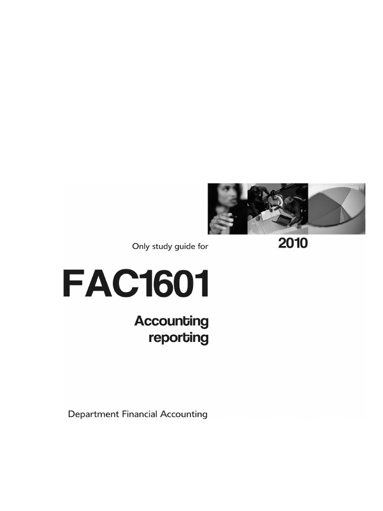 Unisa Module Acc | PDF | Financial Statement | International Financial Reporting Standards