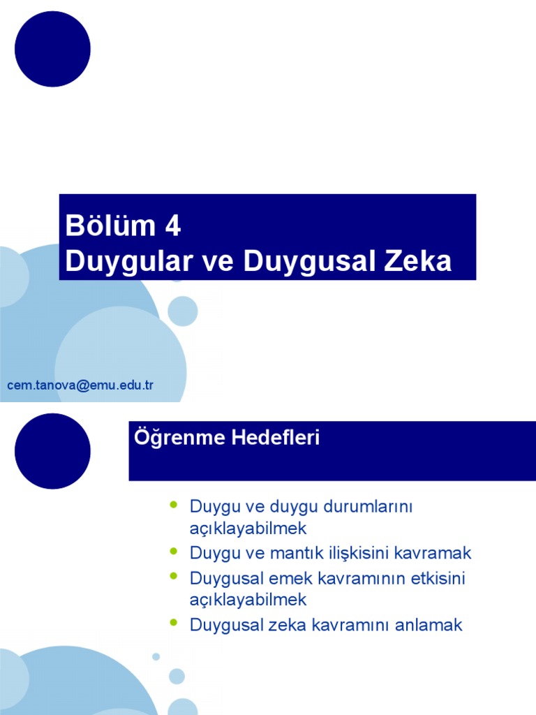 Bolum 4 Duygular | PDF