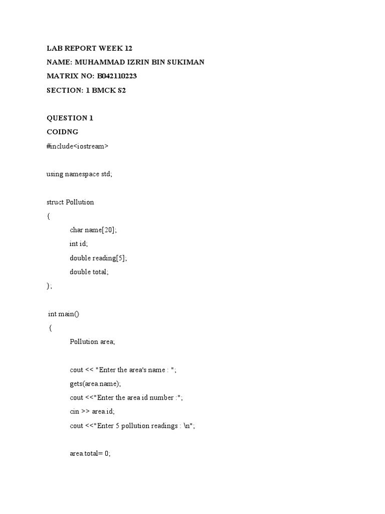 Week 12 Lab Report | PDF