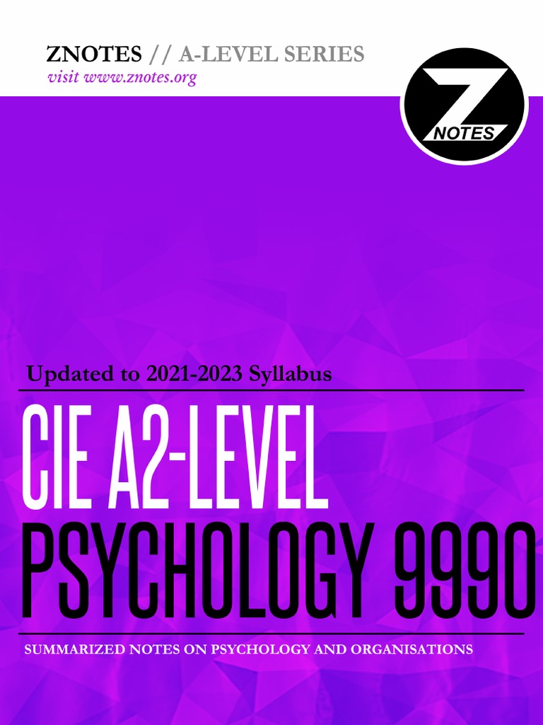 Organisational Psychology Insights 9990 | PDF | Leadership | Motivational