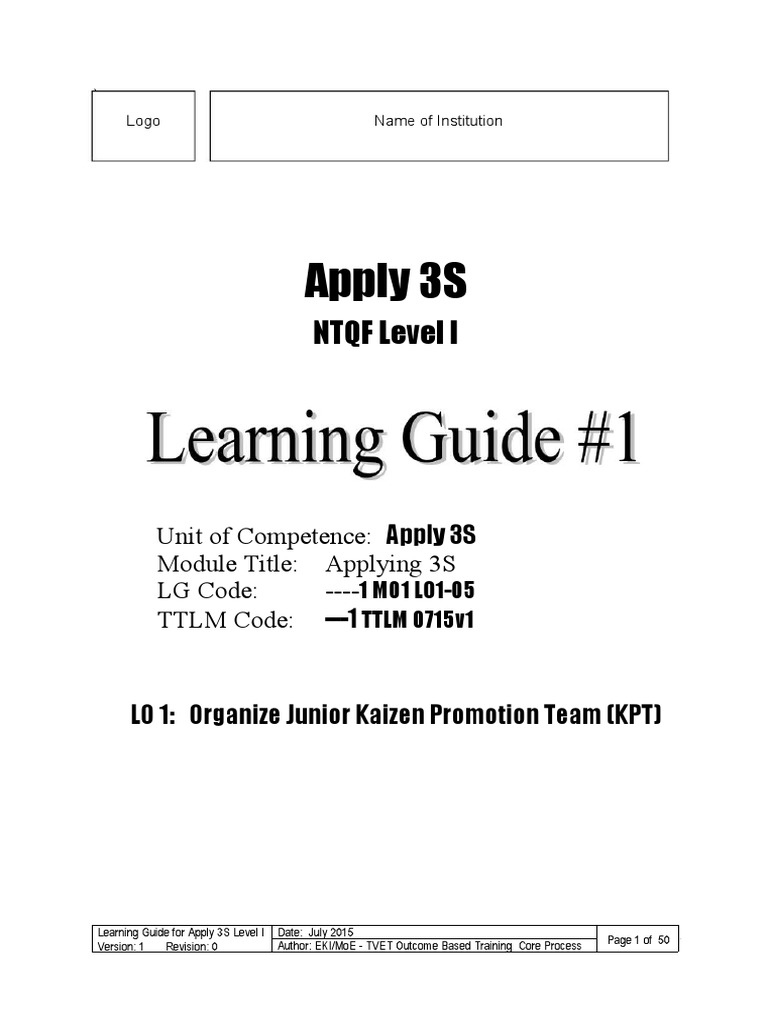 Learning Guide No 1 | PDF | Learning | Human Communication