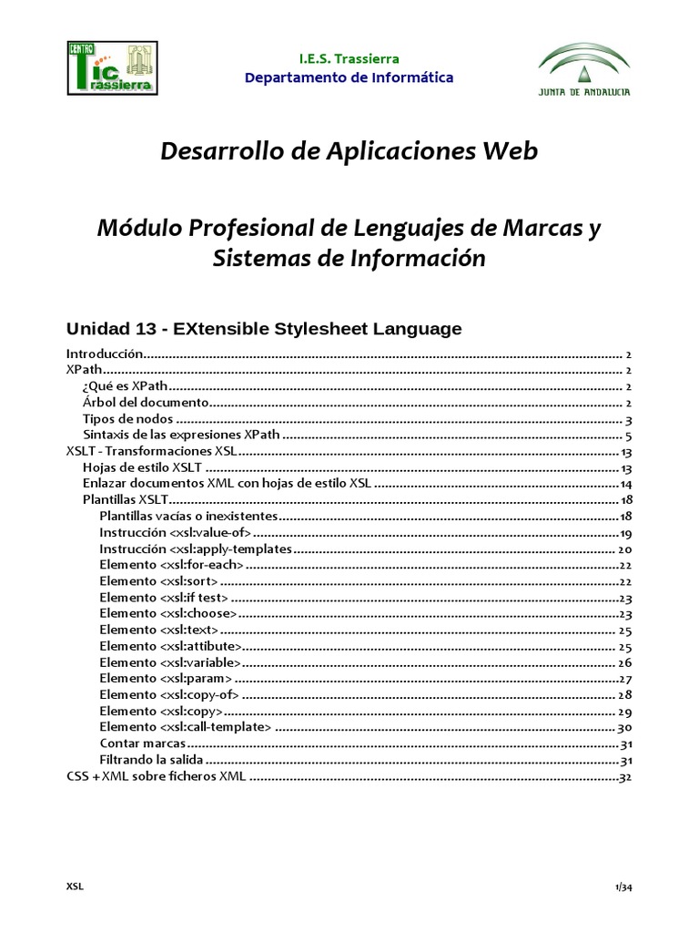 Ud13 XSL PDF | PDF | X camino | Xml