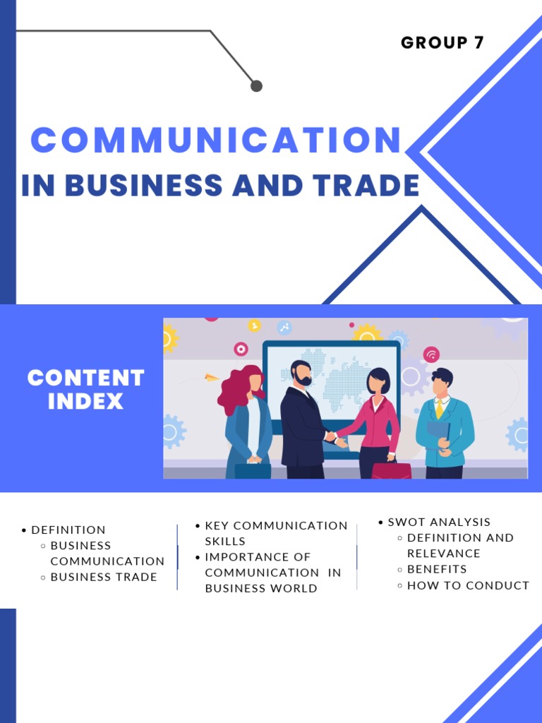 Communication in Business and Trade | PDF | Communication | Swot Analysis