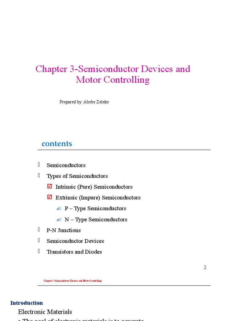 Chapter 3 - Semiconductor Devices | PDF | Semiconductors | Bipolar Junction Transistor