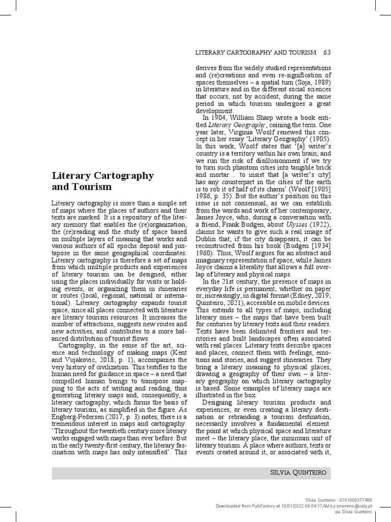 Exploring Literary Cartography and Tourism | PDF | Cartography | Geography