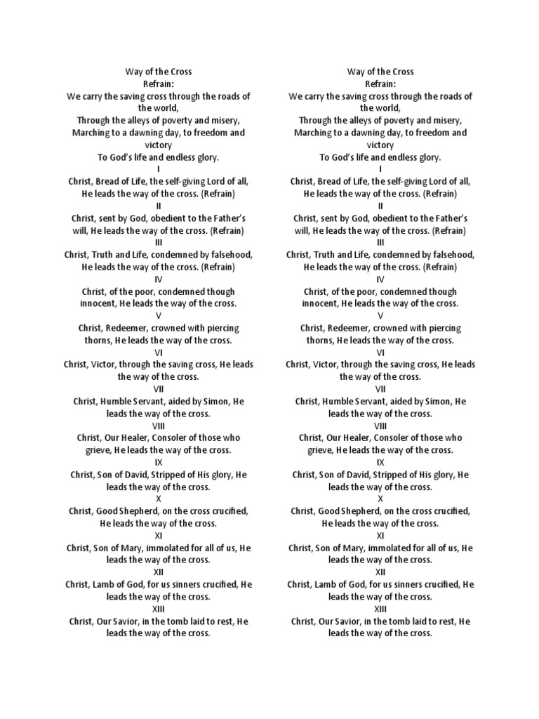 Way of The Cross | PDF | Jesus | Christian Belief And Doctrine