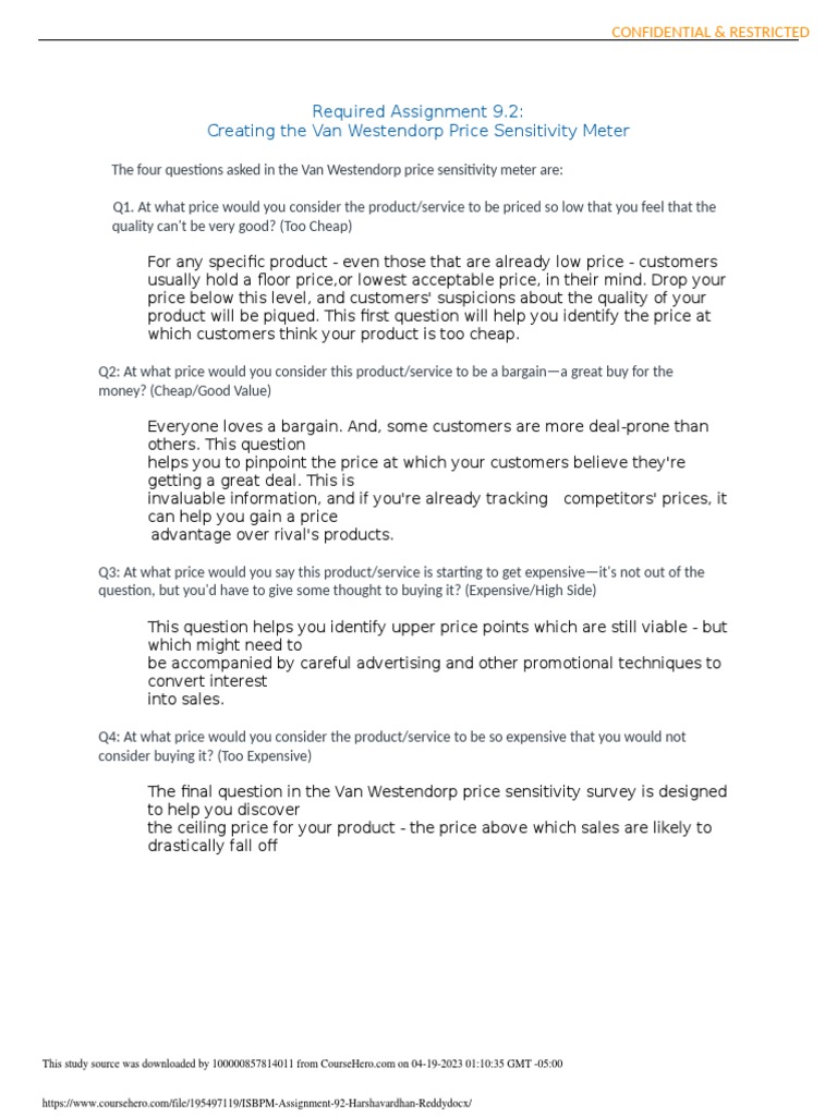 ISBPM Assignment 9.2 Harshavardhan Reddy | PDF | Financial Economics | Communication
