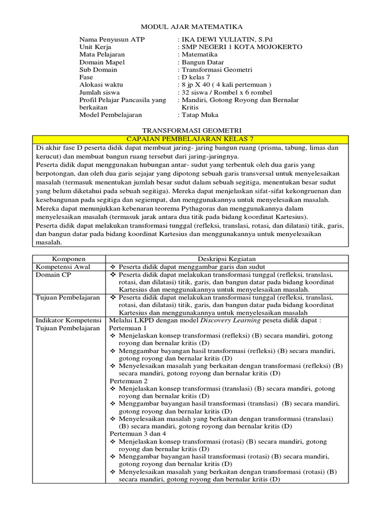 Ma Transformasi Ok | PDF