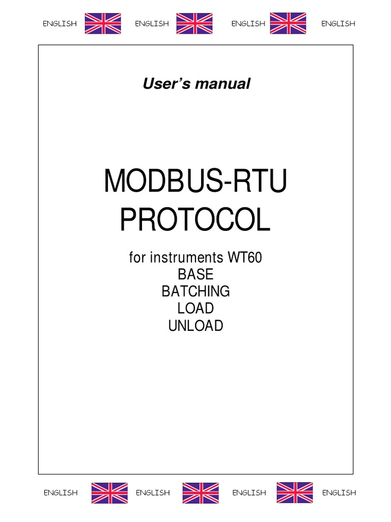 WT60 Modbus Protocol Manual EN | PDF | Parameter (Computer Programming) | Bit