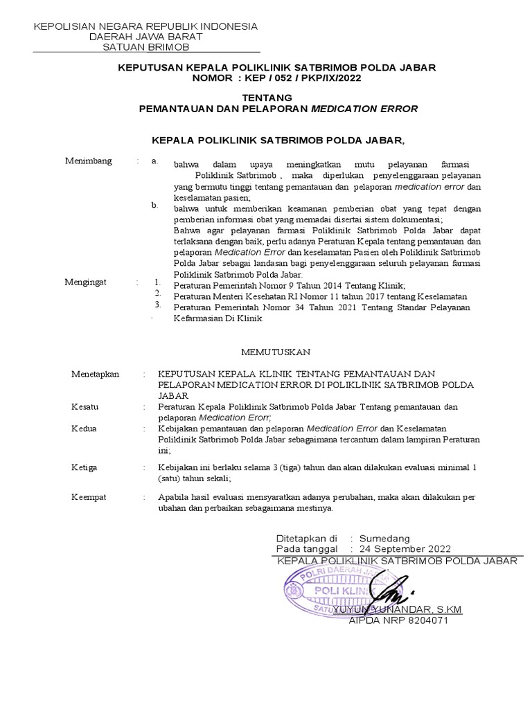 12. PKP 15. 12 SK MEDICATION ERORR | PDF