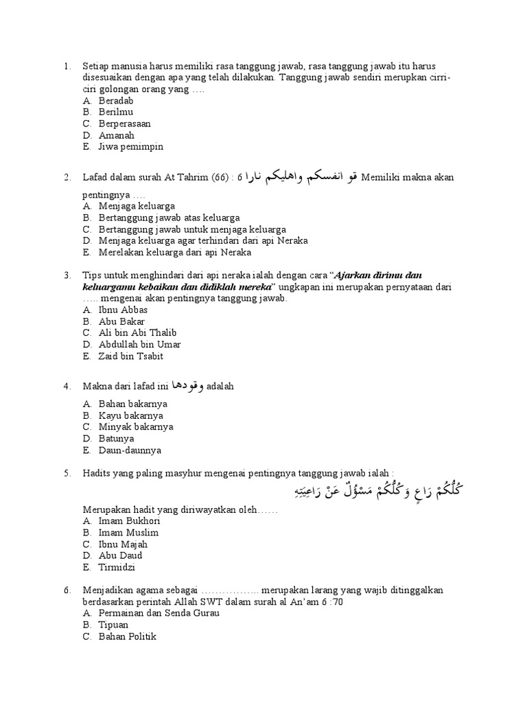 Soal QH Kelas XI | PDF