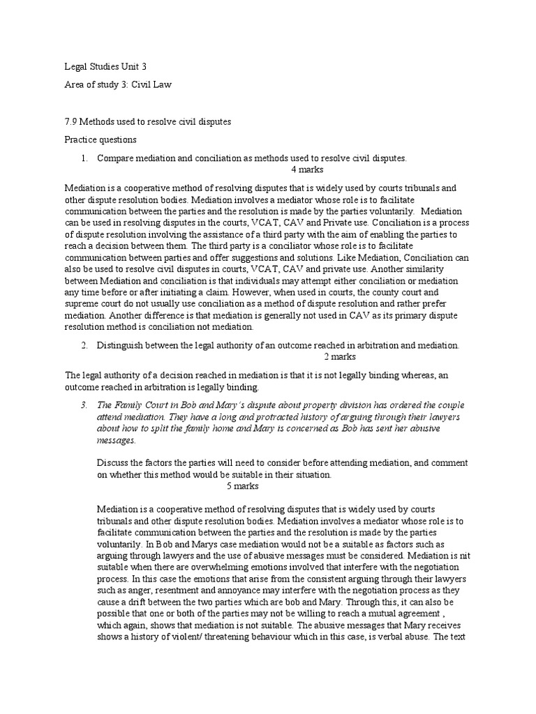 ADR Practice Exam Questions | PDF | Mediation | Arbitration