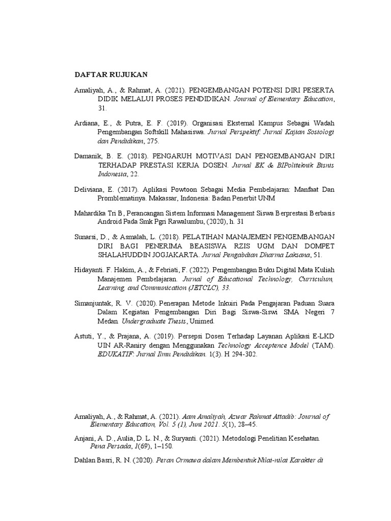 Daftar Rujukan | PDF