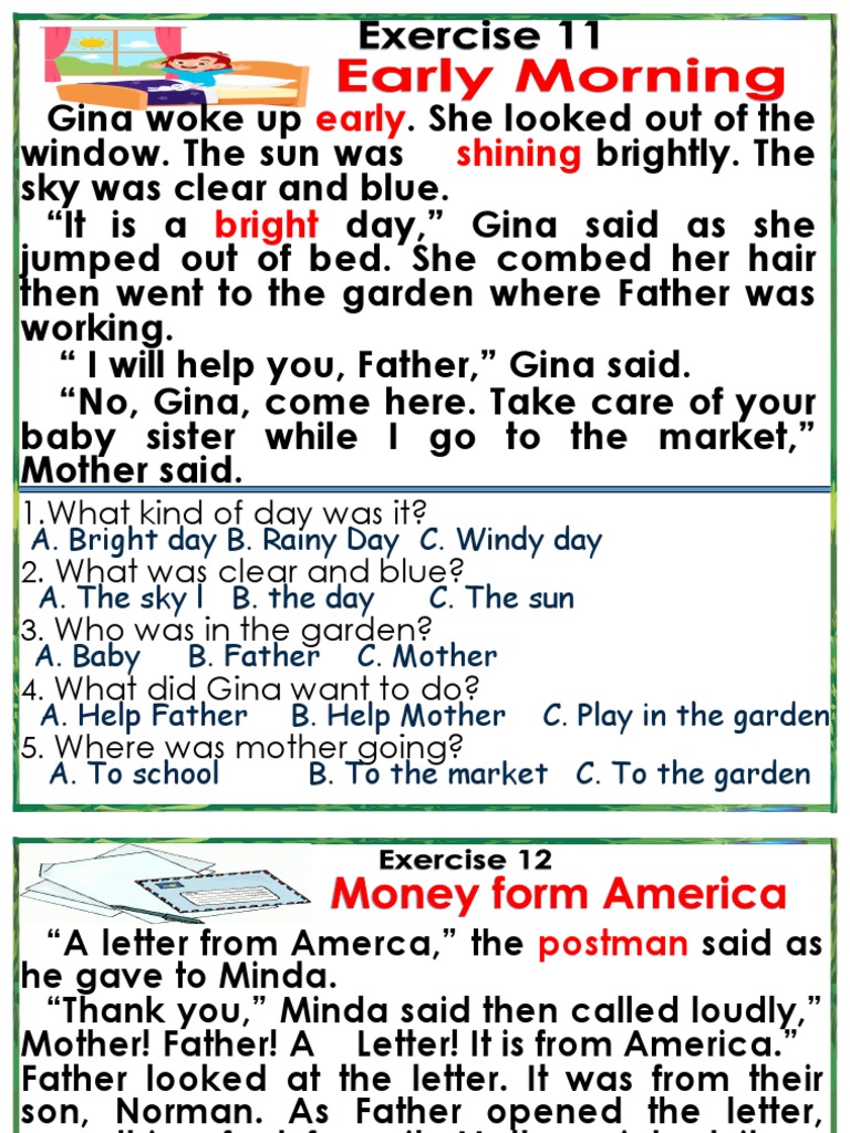 Developing Reading Power Exercises 11-20 A4 PDF | PDF