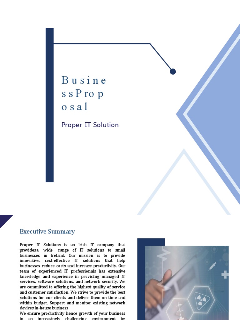 Business Proposal of Property IT | PDF | Sales | Computer Security
