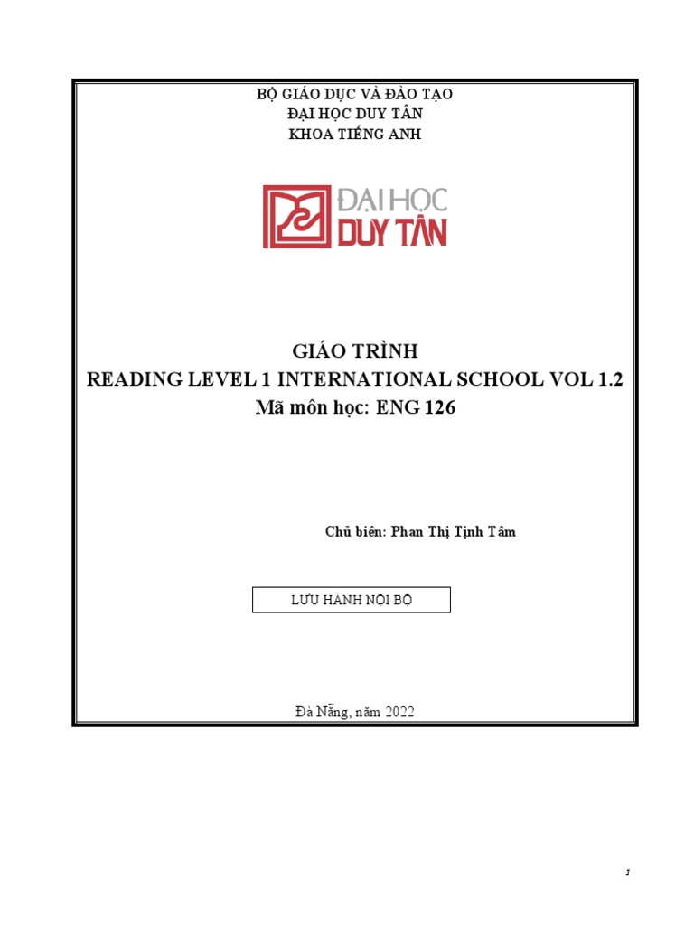 Phan, T.T.T. - 2022 - Reading Level 1 International Vol.22. ENG 126 ...