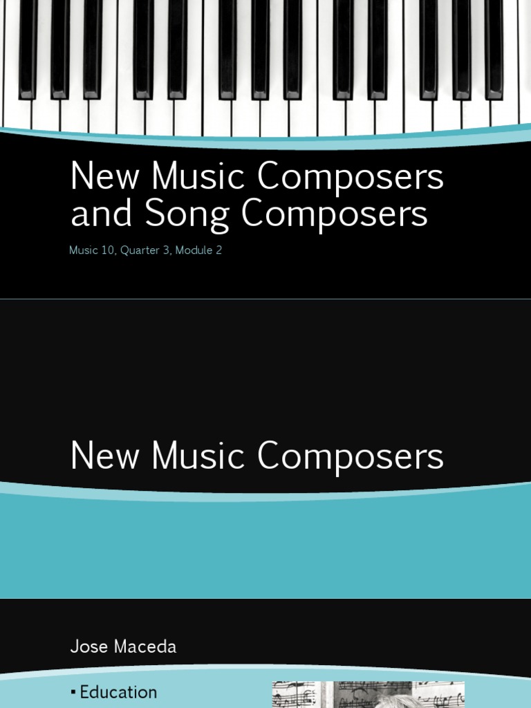 New Music Composers and Song Composers | PDF | Performing Arts ...