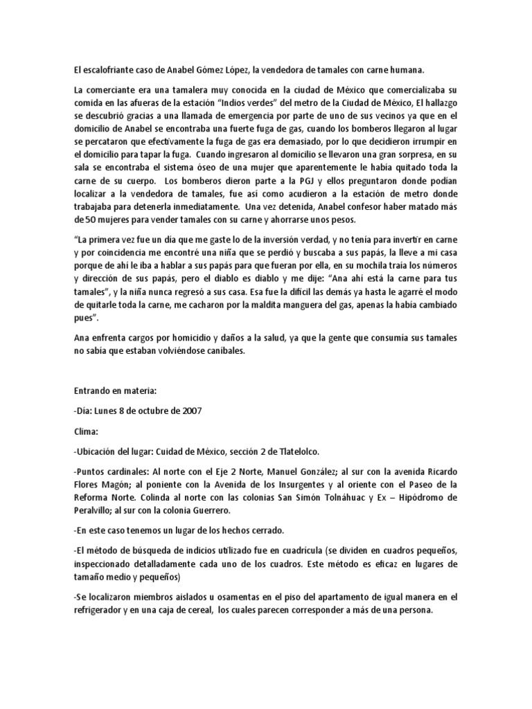 Anabel Gómez López (Criminalística) | PDF