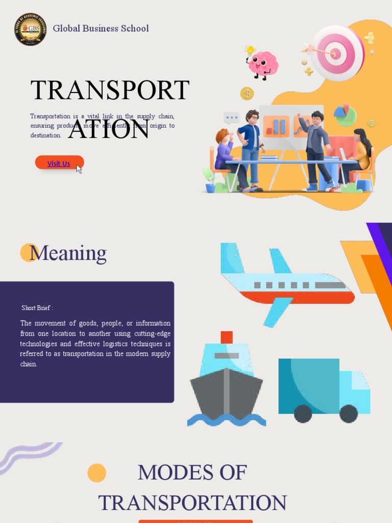 Presentation On Transportation Final | PDF