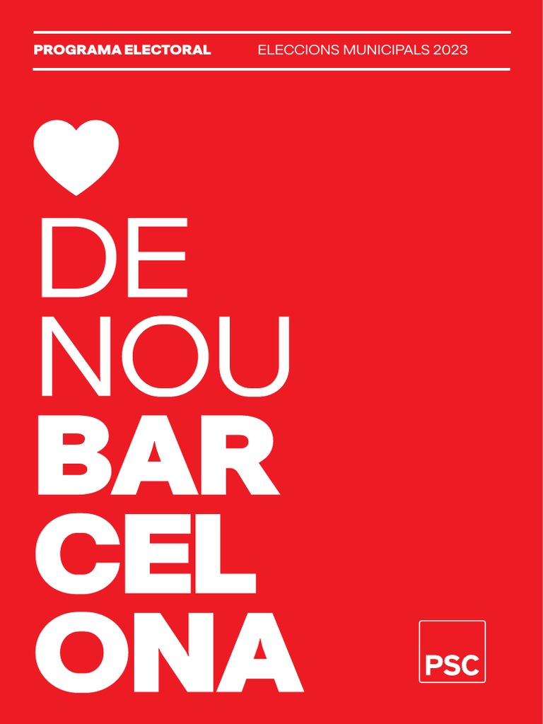 Programa Electoral Del PSC | PDF