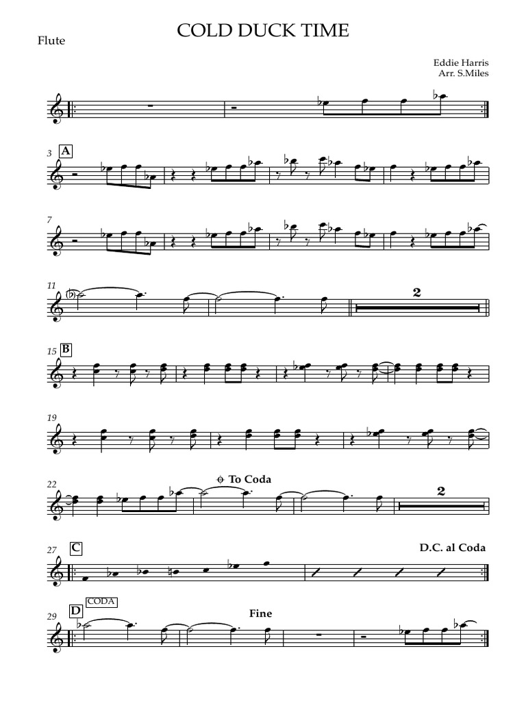 Cold Duck Time - Parts | PDF