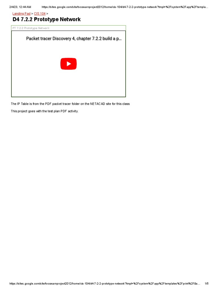 d4 7 2 2 Prototype Network | PDF | Router (Computing) | Network ...