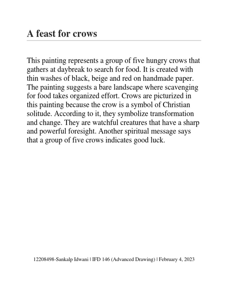 A Feast For Crows PDF | PDF