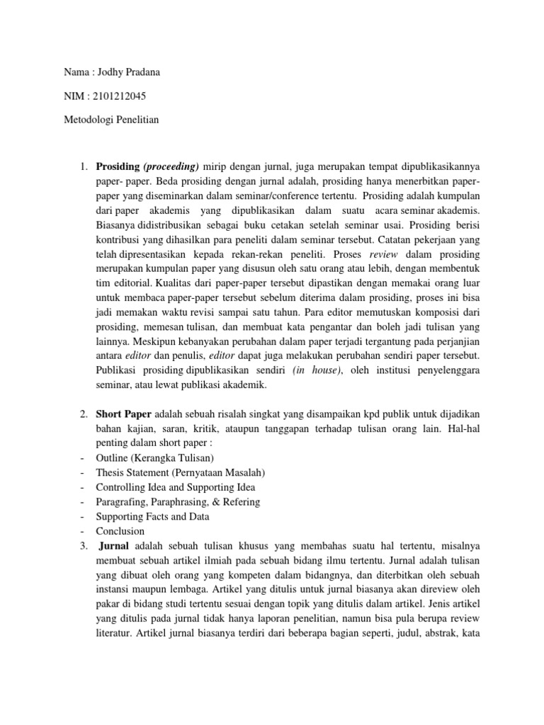 Tugas Metodologi Penelitian 2 | PDF | Karier & Perkembangan | Seni & Disiplin Bahasa