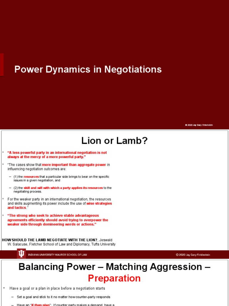Power Dynamics in Negotiations | PDF | Negotiation | Tanzania