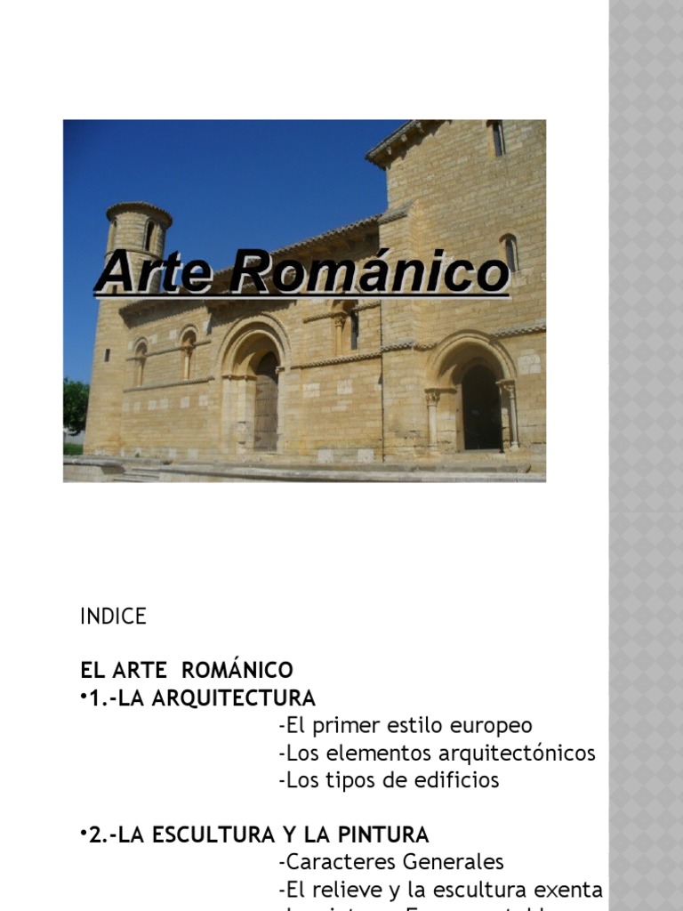 Arte Románico Tema 2 | PDF | Escultura | Diseño arquitectonico