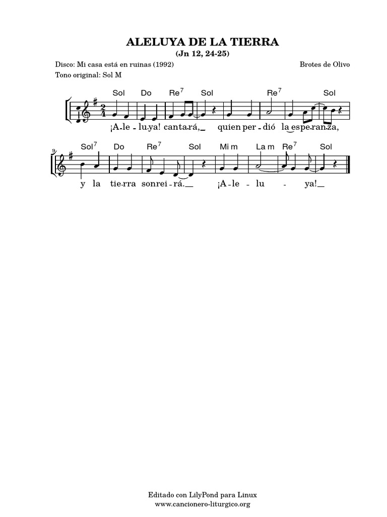 Aleluya de La Tierra | PDF