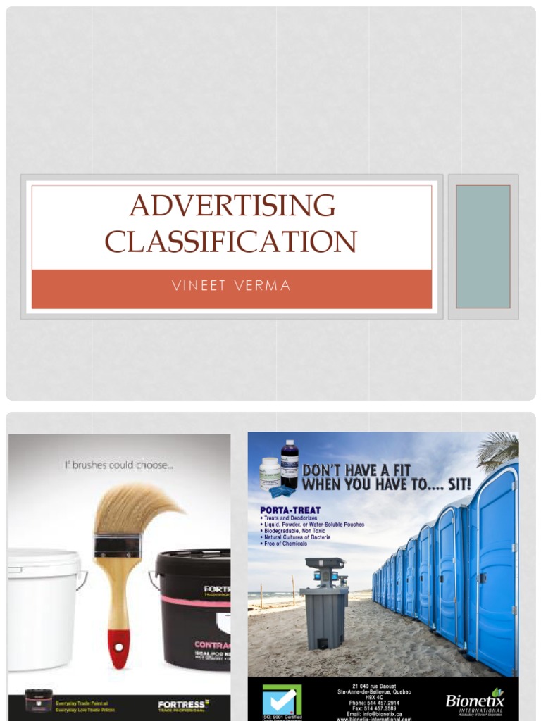 Ad Classification | PDF | Retail | Brand