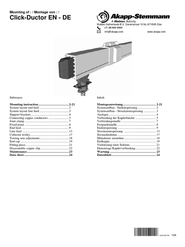 Instruction Click Ductor - EN DE | PDF