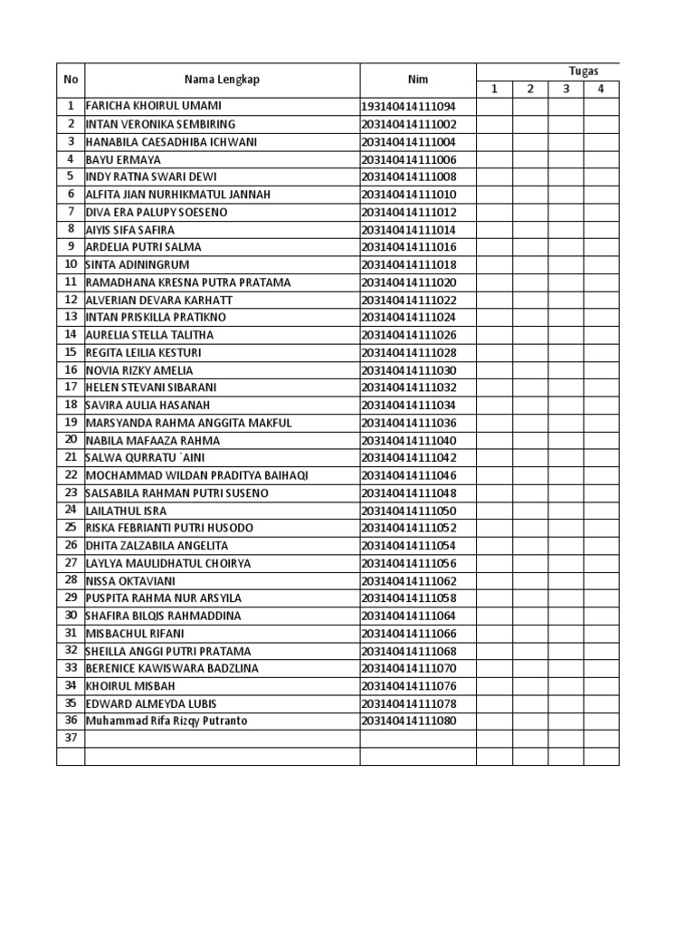 Excel Kelas Pr 3b Pdf